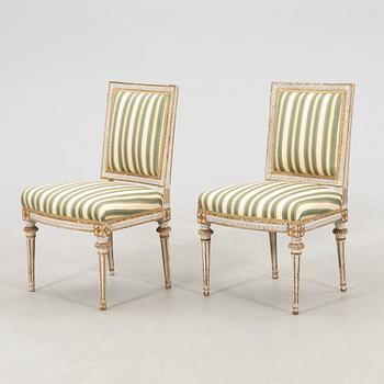 Stolar, ett par, av Johan Hammarström (mästare i Stockholm 1794-1812), Gustavianska. - Bukowskis