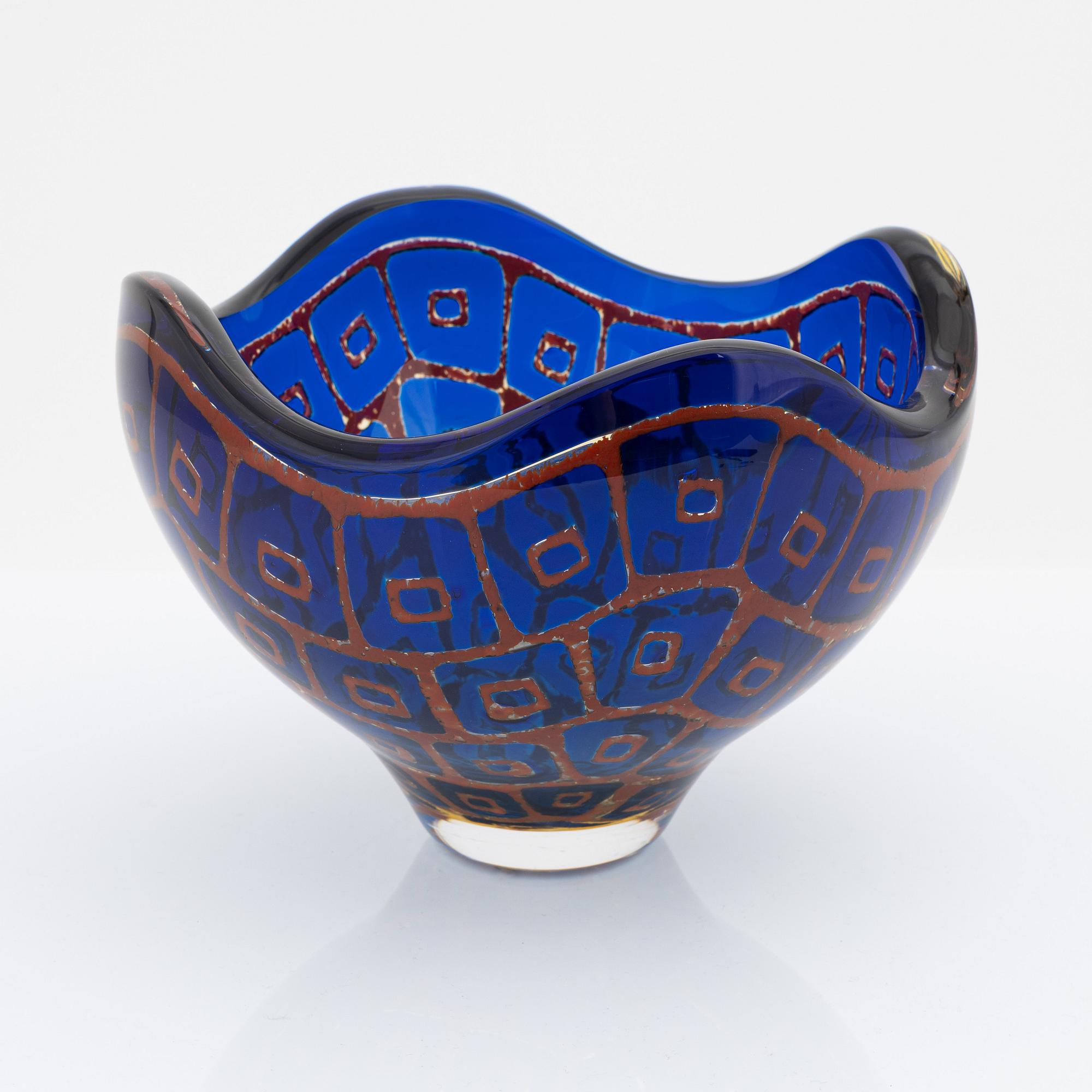Sven Palmqvist, a 'Ravenna' glass bowl, Orrefors, 1989. - Bukowskis