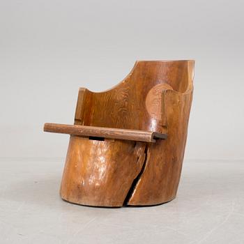 A tree trunk chair from the 20th century. - Bukowskis