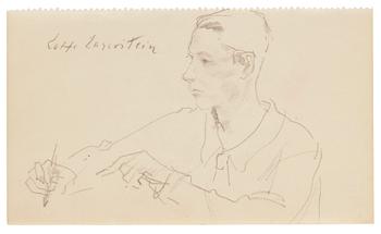 Lotte Laserstein, Traute writing. - Bukowskis