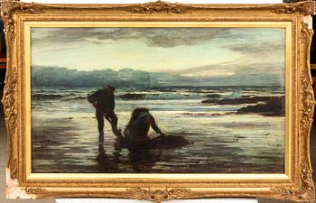 Colin Hunter, olja på duk signerad och daterad 1876 (?). - Bukowskis