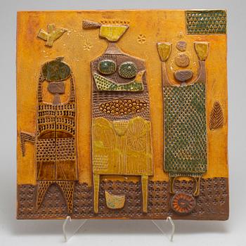 STIG LINDBERG, relief, stengods. Signerad Stig L. - Bukowskis