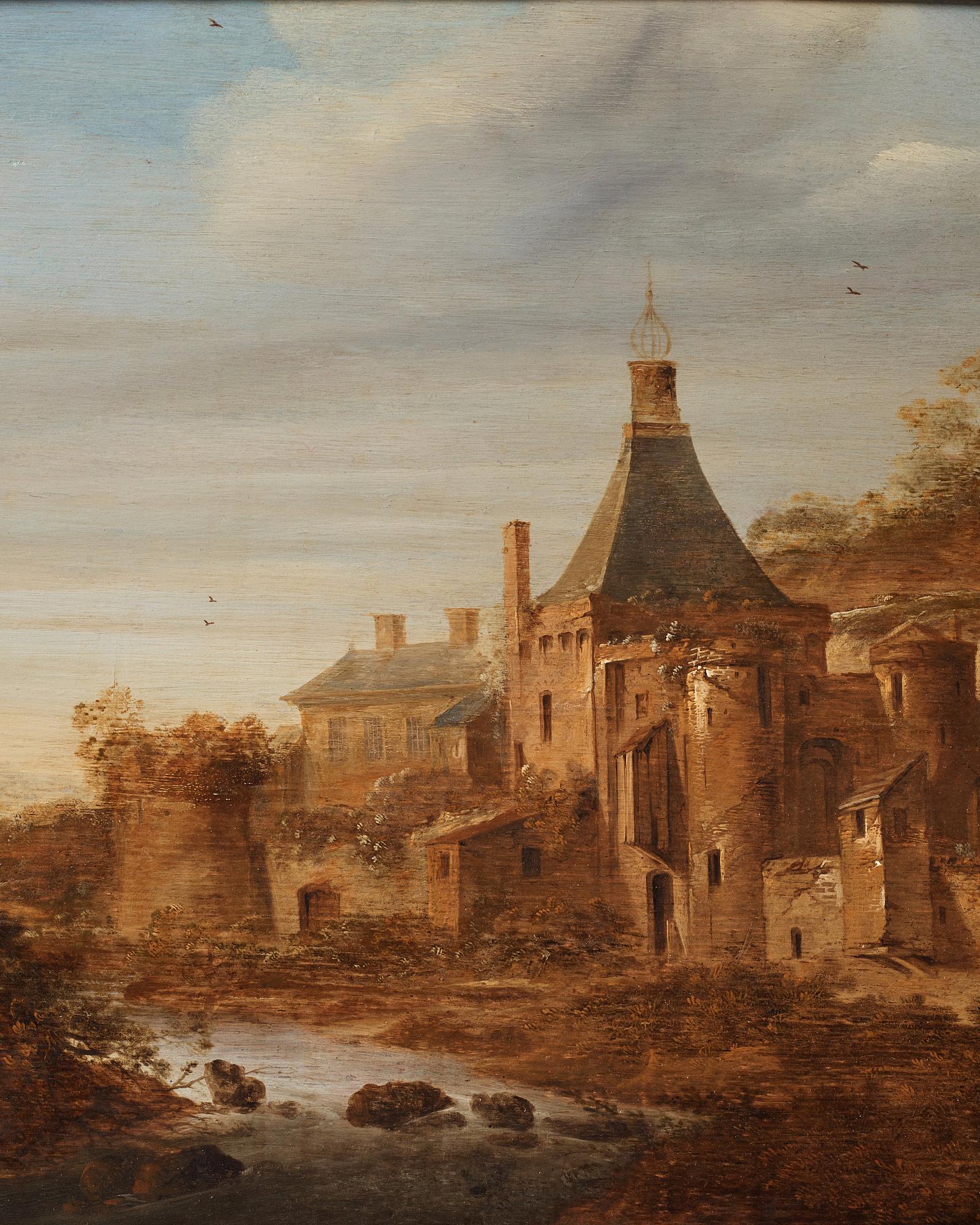 Wouter Knijff (Knyff) Circle of, Castle by the river. - Bukowskis