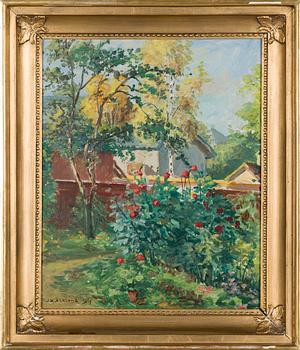 John Rafael Ekelund, Garden View. - Bukowskis