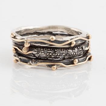 By Birdie, silver and rose cut diamond ring. - Bukowskis