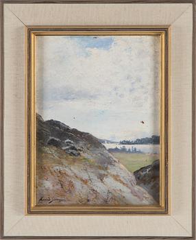 KONRAD SIMONSSON, Olja på pannå, signerad. - Bukowskis