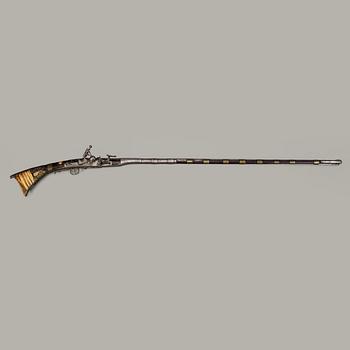 A North African 19th century snaphaunce musket. - Bukowskis