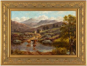 JOHN JOSEPH HUGHES, oil on canvas, signed. - Bukowskis