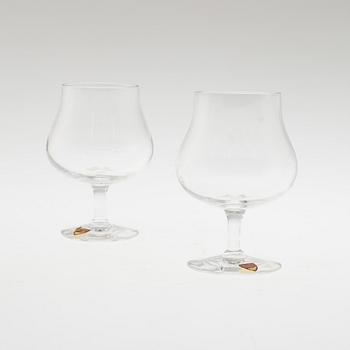 A set of 8 pieces of Orrefors glass. - Bukowskis