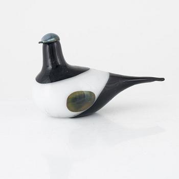 Oiva Toikka, a glass bird, "Magpie", Nuutajärvi Notsjö, Iittala ...