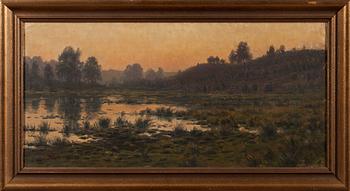 PETER ADOLF PERSSON, olja på uppfodrad duk, signerad. - Bukowskis