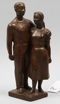 SKULPTUR, brons, David Wretling, sign, dat 1961, nr 2/10. - Bukowskis