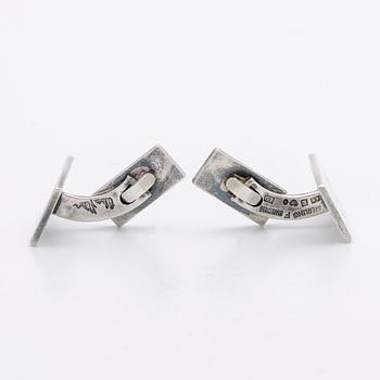 WIWEN NILSSON, cufflinks, sterling silver, Lund 1961. - Bukowskis