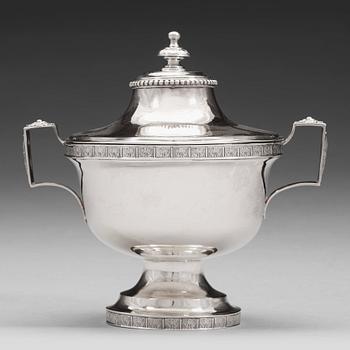 A Swedish 18th century silver sugar-bowl, mark of Melchior Faust ...