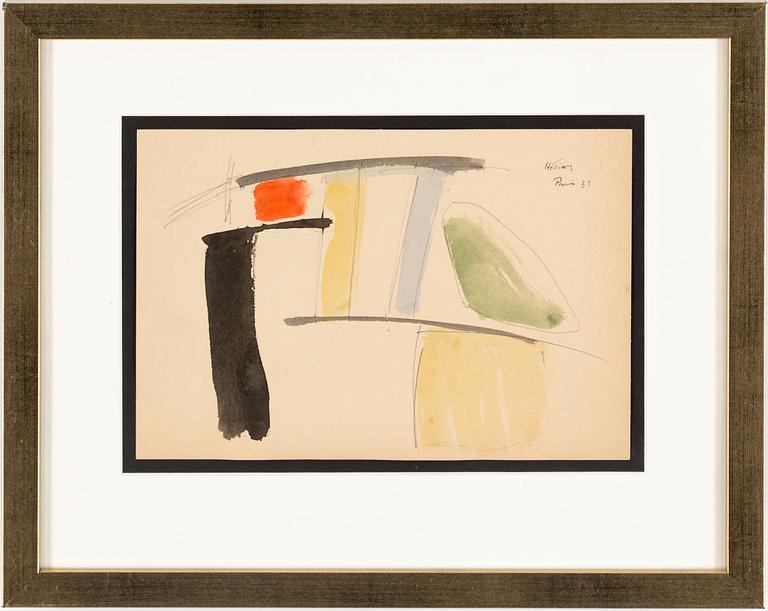 JEAN HELION, water colour on paper, signed and dated Paris -33. - Bukowskis