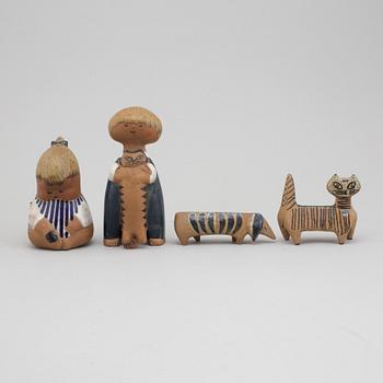 LISA LARSON, a set of 4 stoneware figurines, Gustavsberg. - Bukowskis
