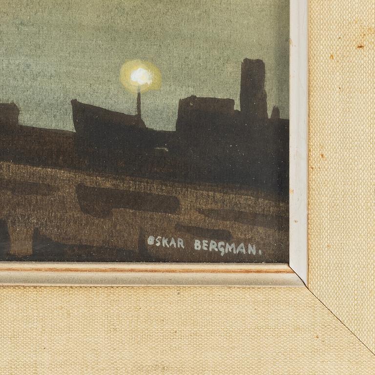 Oskar Bergman, Twilight over Stockholm. - Bukowskis