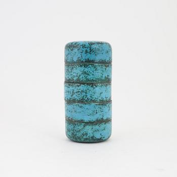 Hans Hedberg, a faience box in five pieces with cover, Biot, France ...