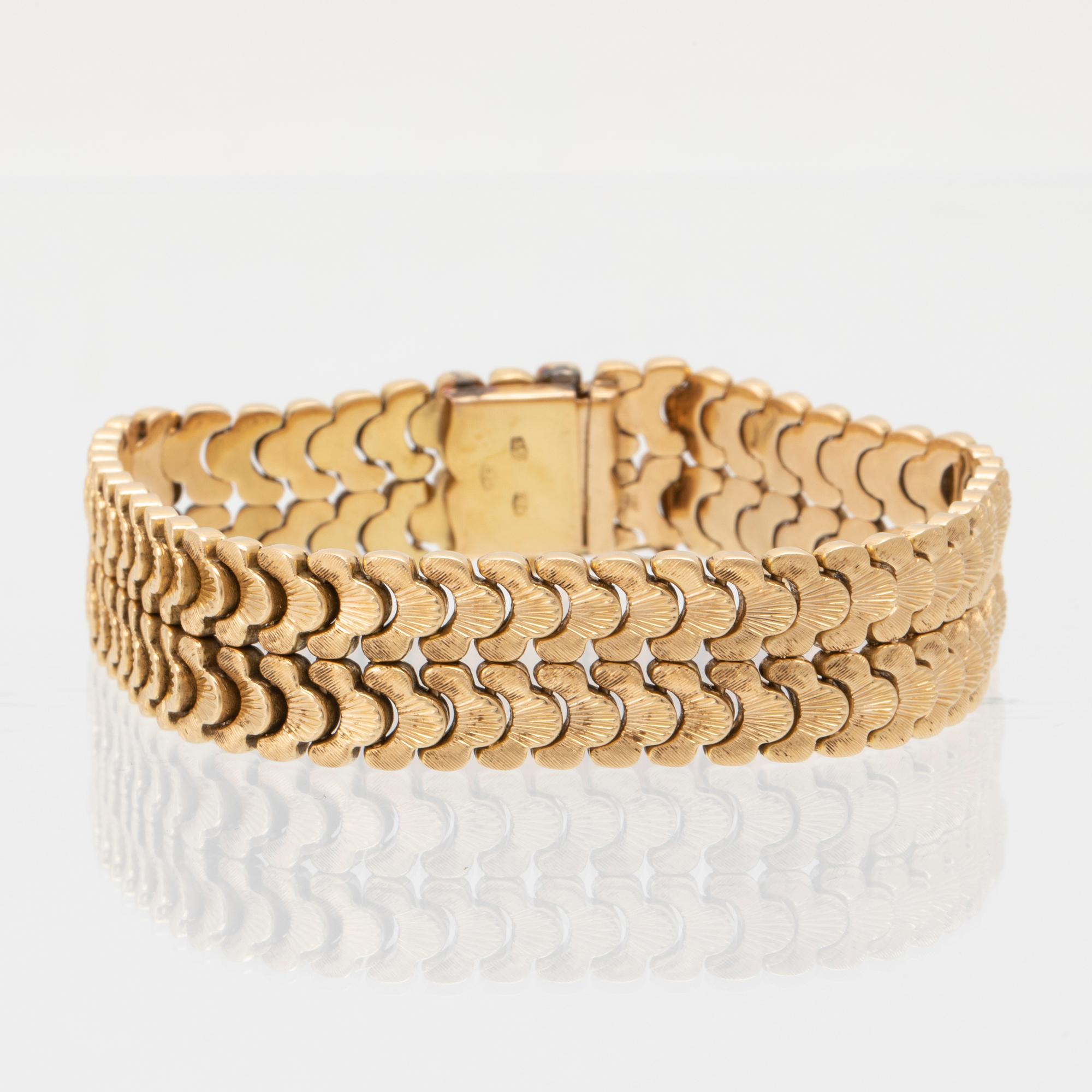 Bracelet 18K gold Vicenza Italy probably first half of the 20th century ...