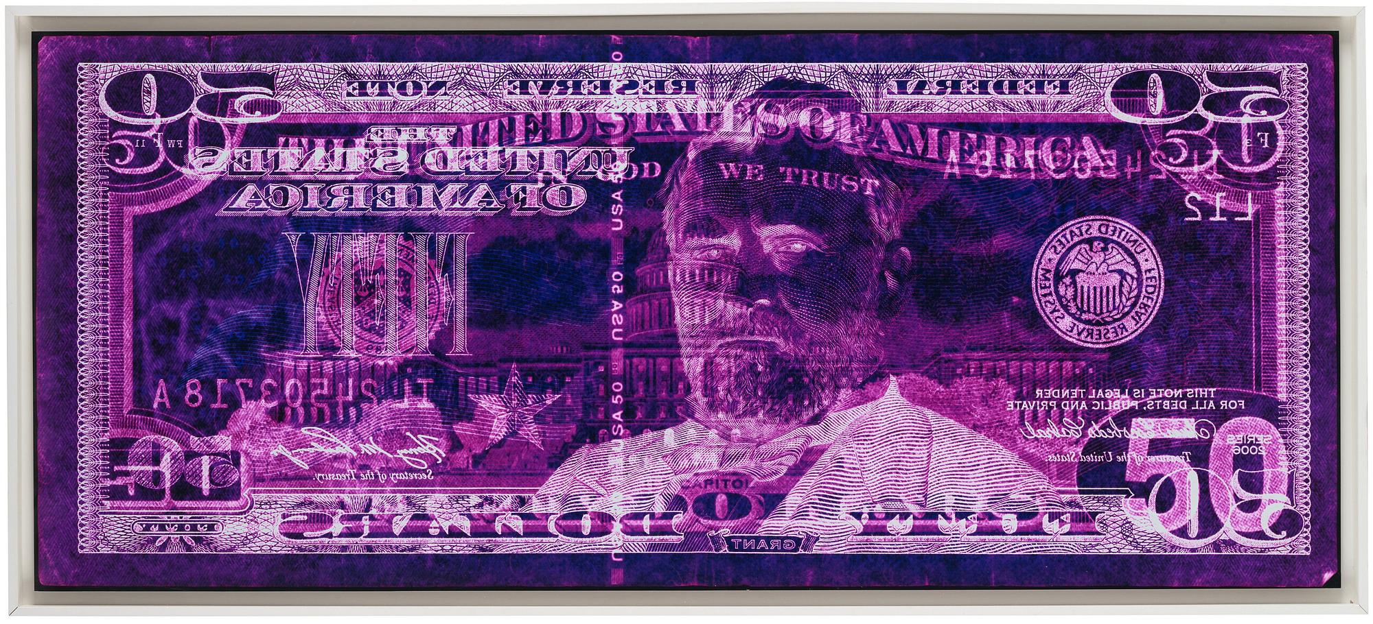 David LaChapelle, "Negative Currency: Fifty Dollar Bill Used As ...