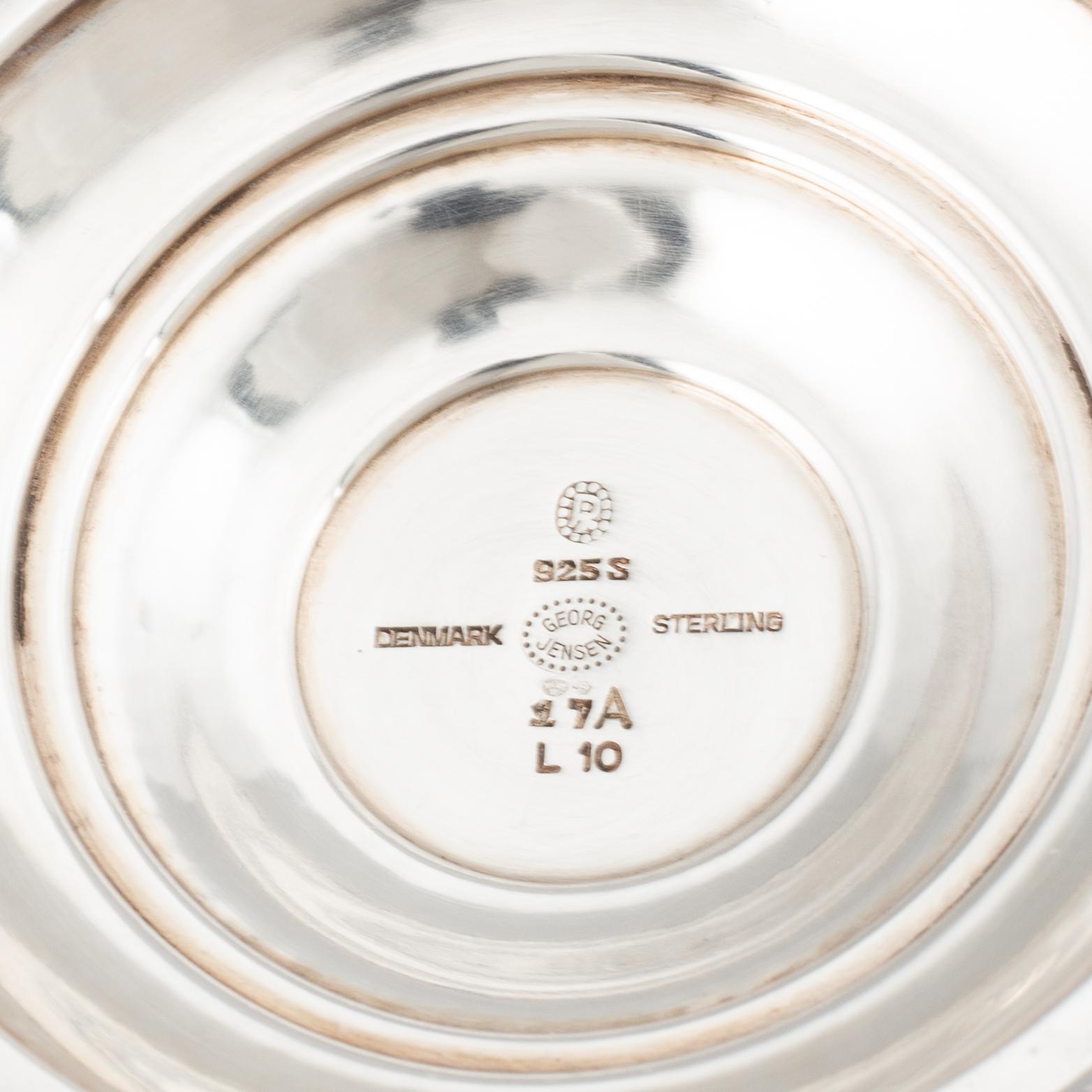 JOHAN ROHDE, a model 17A sterling silver bowl, Georg Jensen, Denmark ...