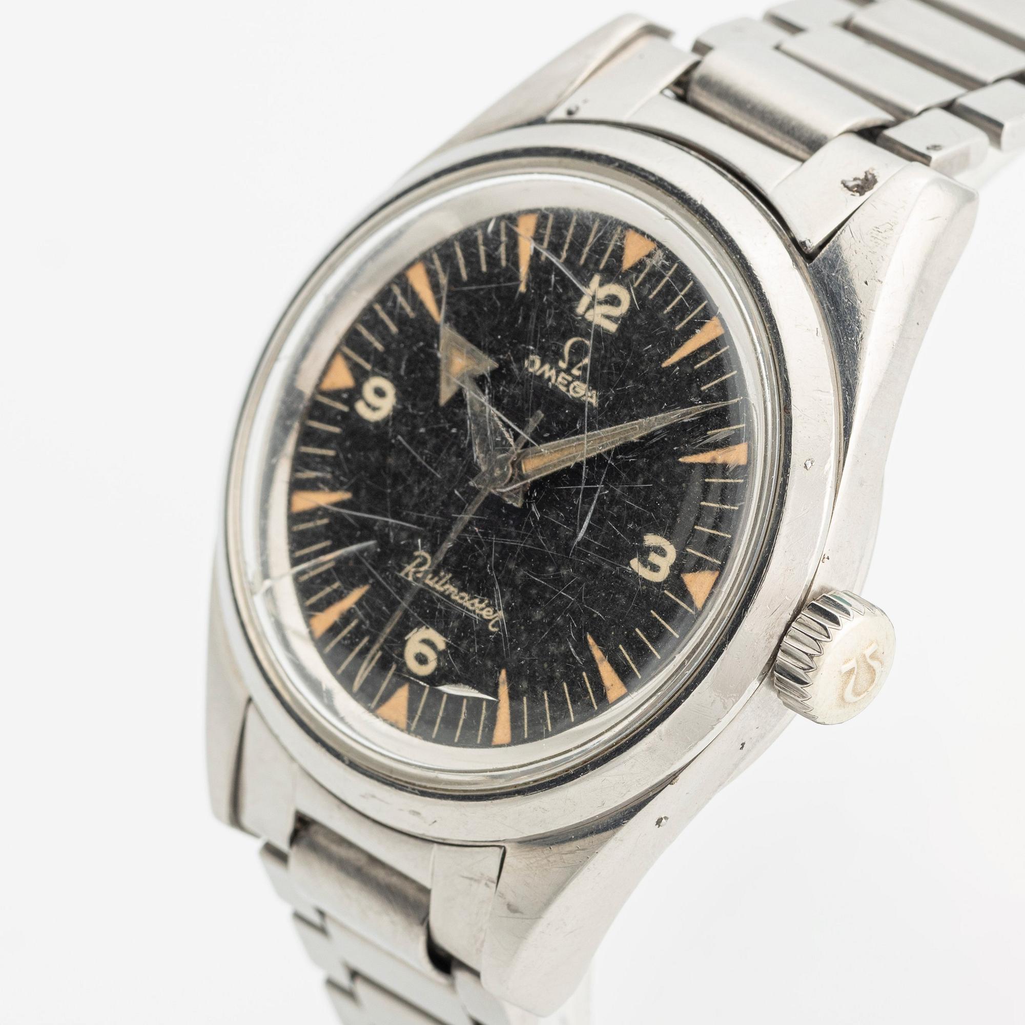 Omega, Railmaster, "Broad Arrow Hands", "2914-1", ca 1957. - Bukowskis