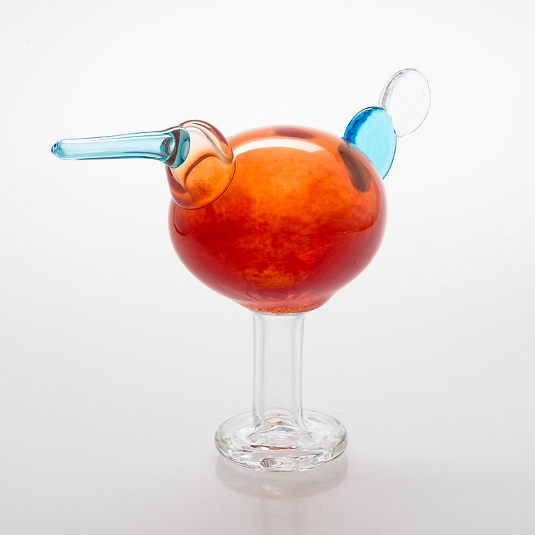 Oiva Toikka, A glass bird, signed Oiva Toikka IITTALA SCOPE 20 v. 2020 32/500. - Bukowskis
