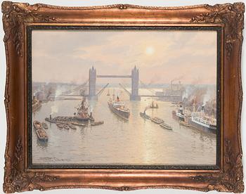Adolf Bock, 'London, Tower Bridge'. - Bukowskis
