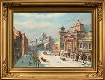 JAN RAWICZ, oil on canvas, signed. - Bukowskis