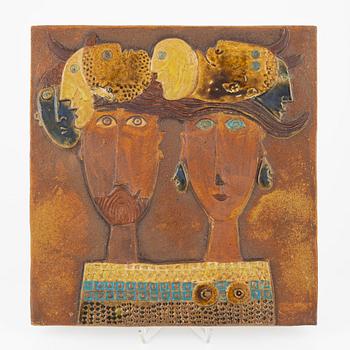 Stig Lindberg, a stoneware wall relief, Gustavsberg. - Bukowskis