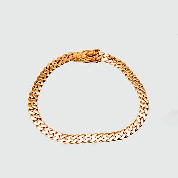 An 18K gold curb chain bracelet by G. Dahlgren & Co Malmö 1966. - Bukowskis