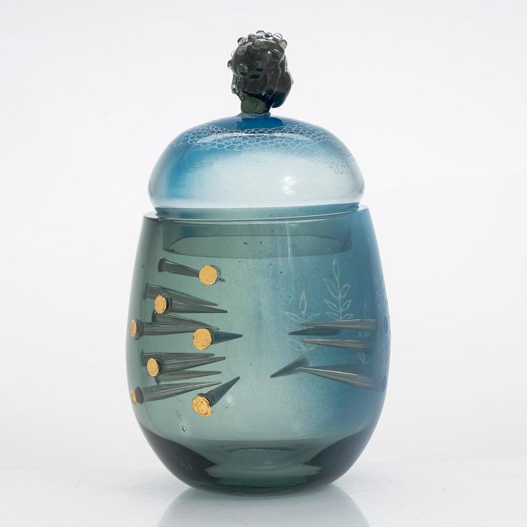 Sini Majuri & Marja Hepo-aho, A glass and metal sculpture, 'Iron Maiden ...