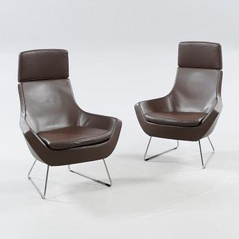 A pair of "Happy" arm chairs by Roger Persson, Swedese. 21th century. - Bukowskis