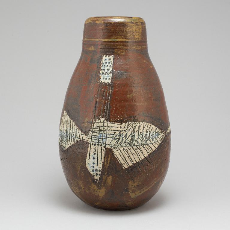 LISA LARSON, a stoneware vase, Gustavsberg studio, Sweden 1950-60's ...