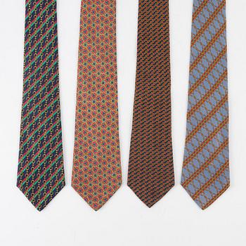 Hermès, slipsar, 4 st. - Bukowskis