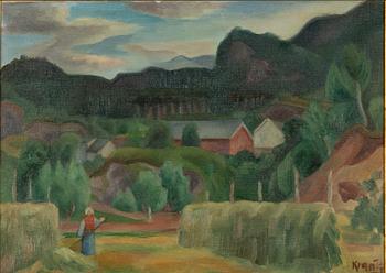 Nils Mikal Hyld Krantz, Höstmotiv från Hardanger. - Bukowskis