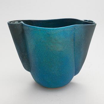 Merja Haapala, unik vas, "Spiral", stengods, signerad Merja Haapala ...