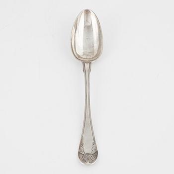 A Swedish Silver Serving Spoon, mark of Gustaf Möllenborg, Stockholm ...