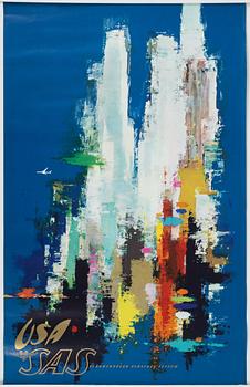 Otto Nielsen, affisch, Scandinavian Airlines System. - Bukowskis