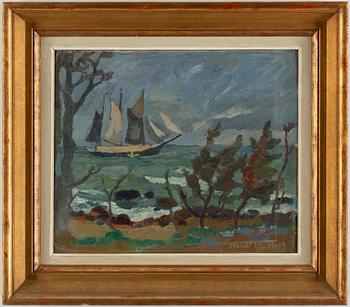 HARALD LINDBERG, oil on panel, signed. - Bukowskis