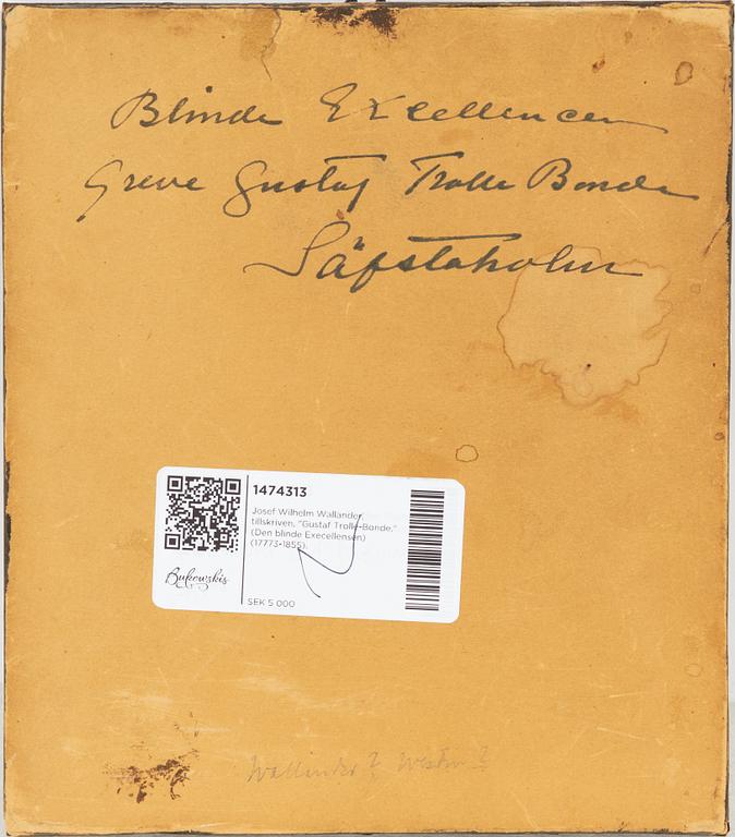 Josef Wilhelm Wallander, tillskriven, "Gustaf Trolle-Bonde," (Den ...