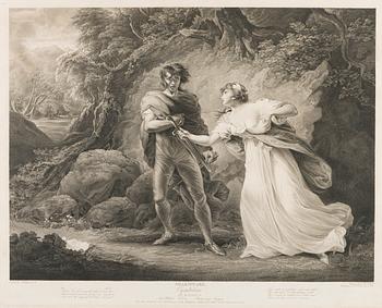 LITOGRAFI, England, 1801, Robert Thew, efter orginal av J.J.Hoppner ...