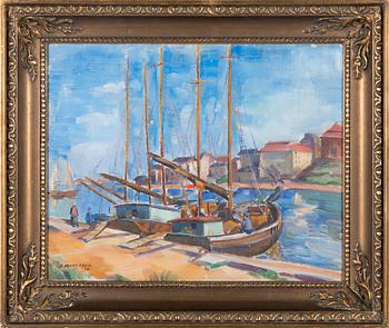 Arvo Makkonen, oil on board, signed and dated -30. - Bukowskis