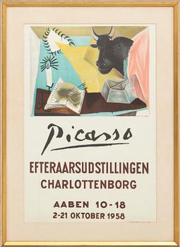 Pablo Picasso, "Picasso Efteraasudstillingen Charlottenborg" 1958 ...