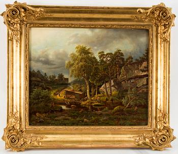 CARL AUGUST FAHLGREN, Oil on canvas, signed. - Bukowskis