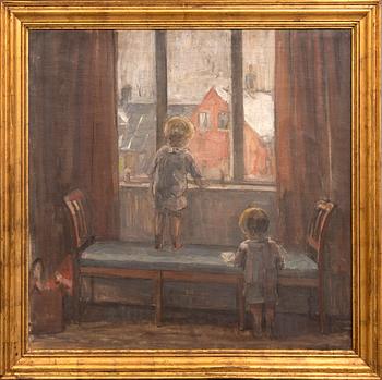 Karl Holger Jacob Schou, an oil on canvas. - Bukowskis