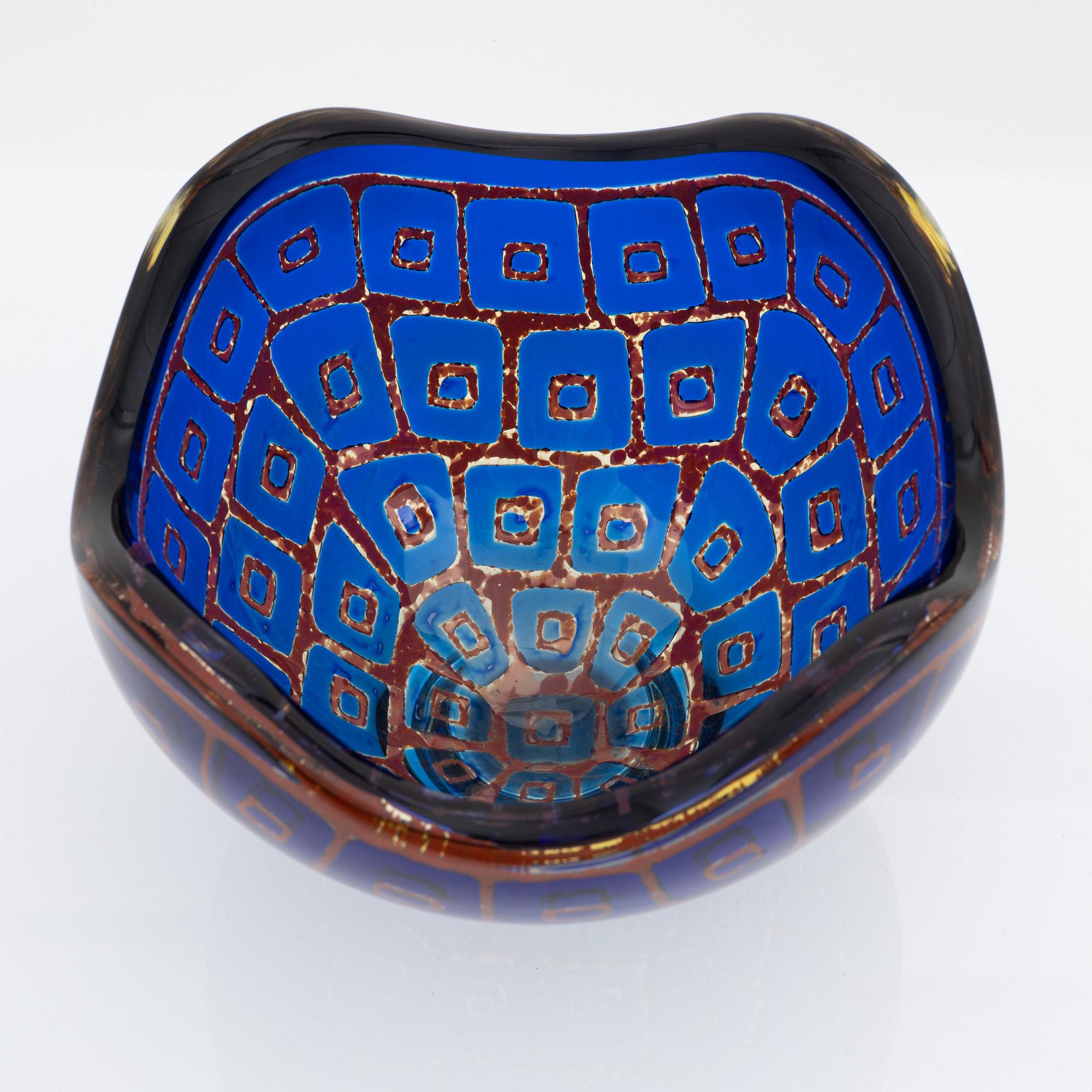 Sven Palmqvist, a 'Ravenna' glass bowl, Orrefors, 1989. - Bukowskis