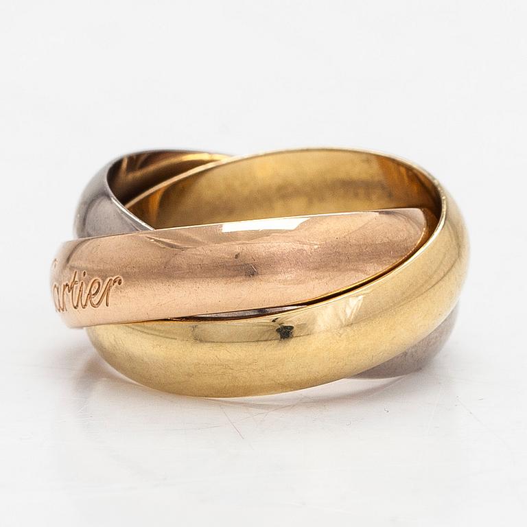 Cartier, ring, "Trinity", 18K guld i tre färger. - Bukowskis