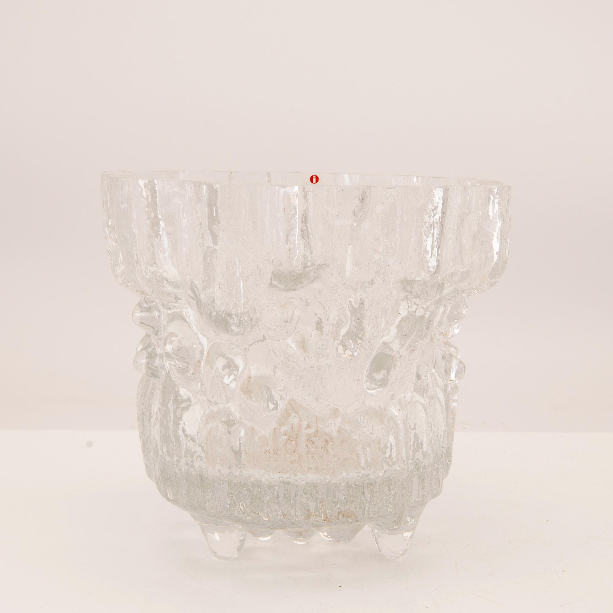 Tapio Wirkkala, skål/vas "Miracus" signerad glas. - Bukowskis