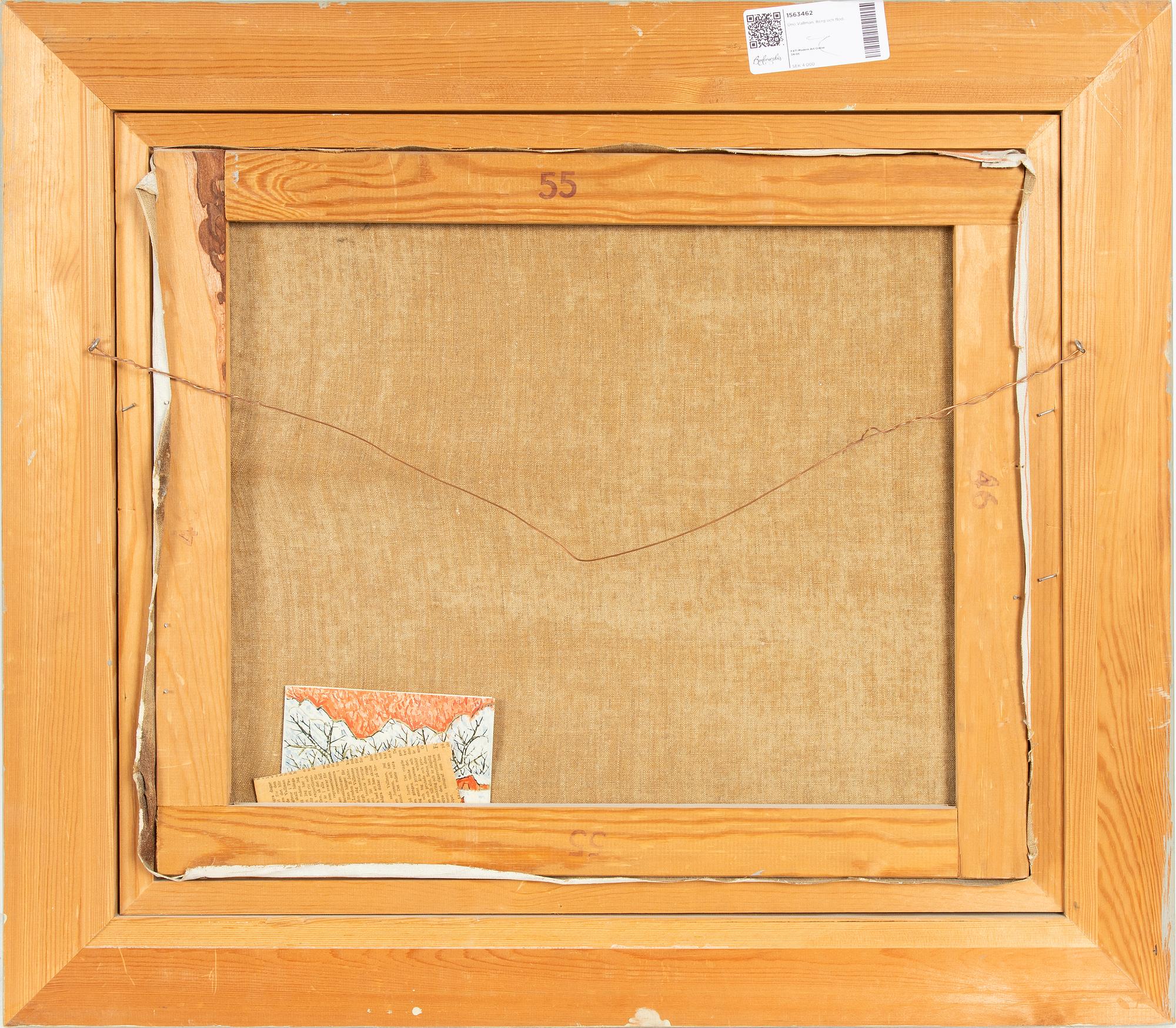 Uno Vallman, Mountain Landscape. - Bukowskis